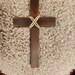 Handmade Wood Cross W/ Twine Rope, Easter Cross, Church Home Chapel ...