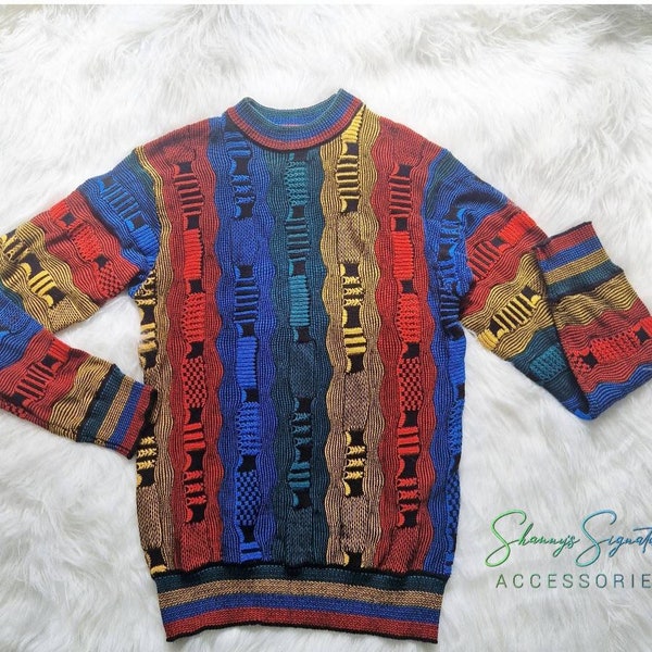 Coogi Style Sweater - Etsy