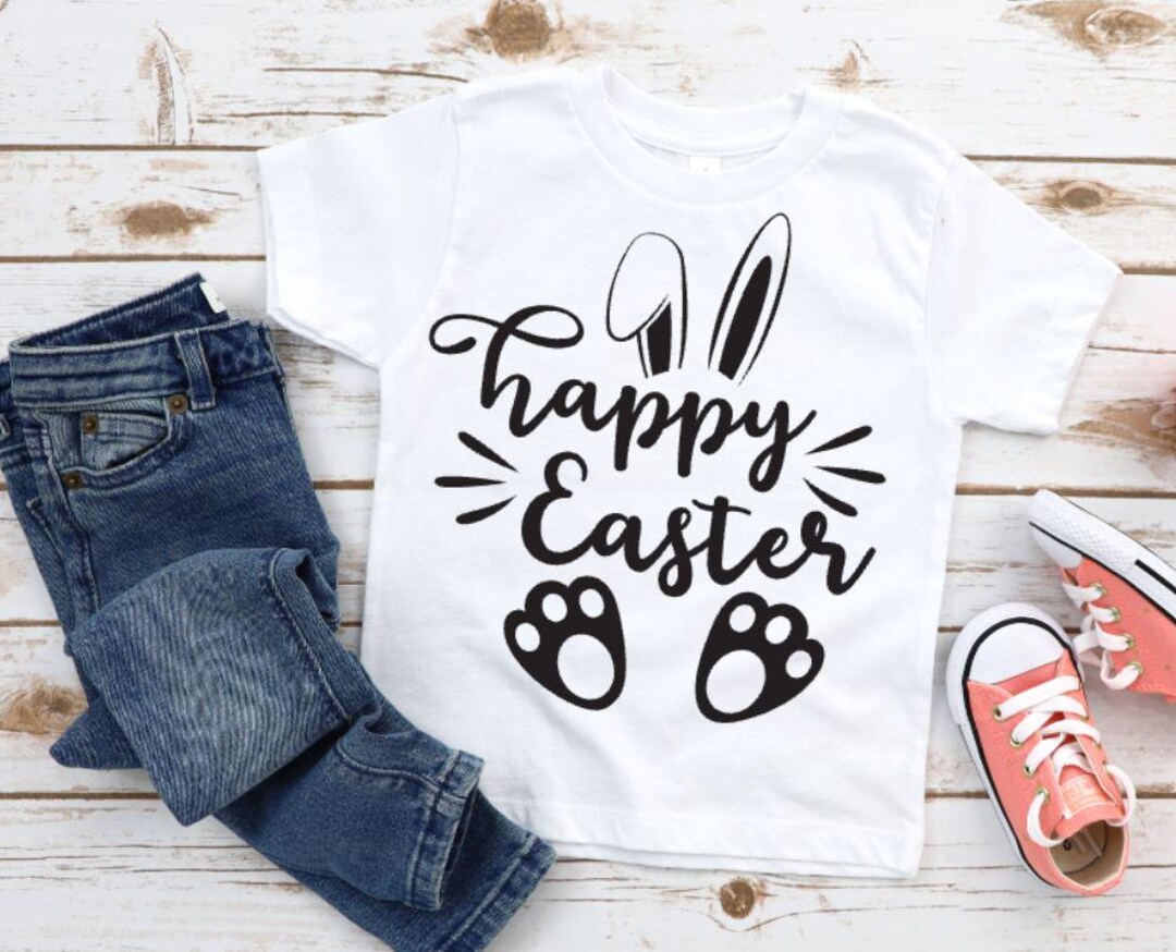 Happy Easter Bunny Htv, Heat Transfer Decal, Easter, - Etsy