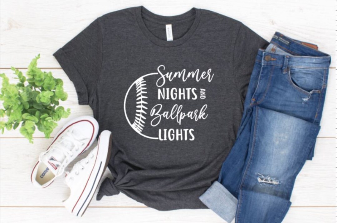 Baseball and Summer Night Heat Transfer Decal, Htv, Iron On - Etsy