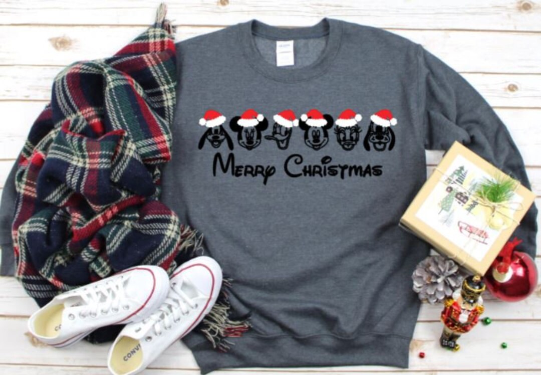 Disney Christmas Characters Heat Transfer Vinyl Decal. - Etsy