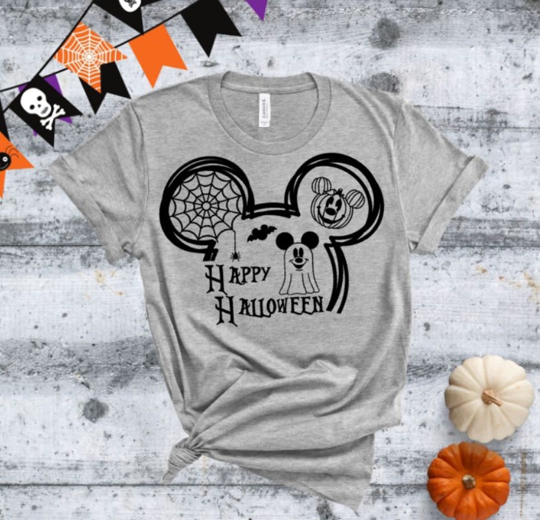 Disney Mickey Happy Hallowen Head Heat Transfer Vinyl Decals, Mickey ...