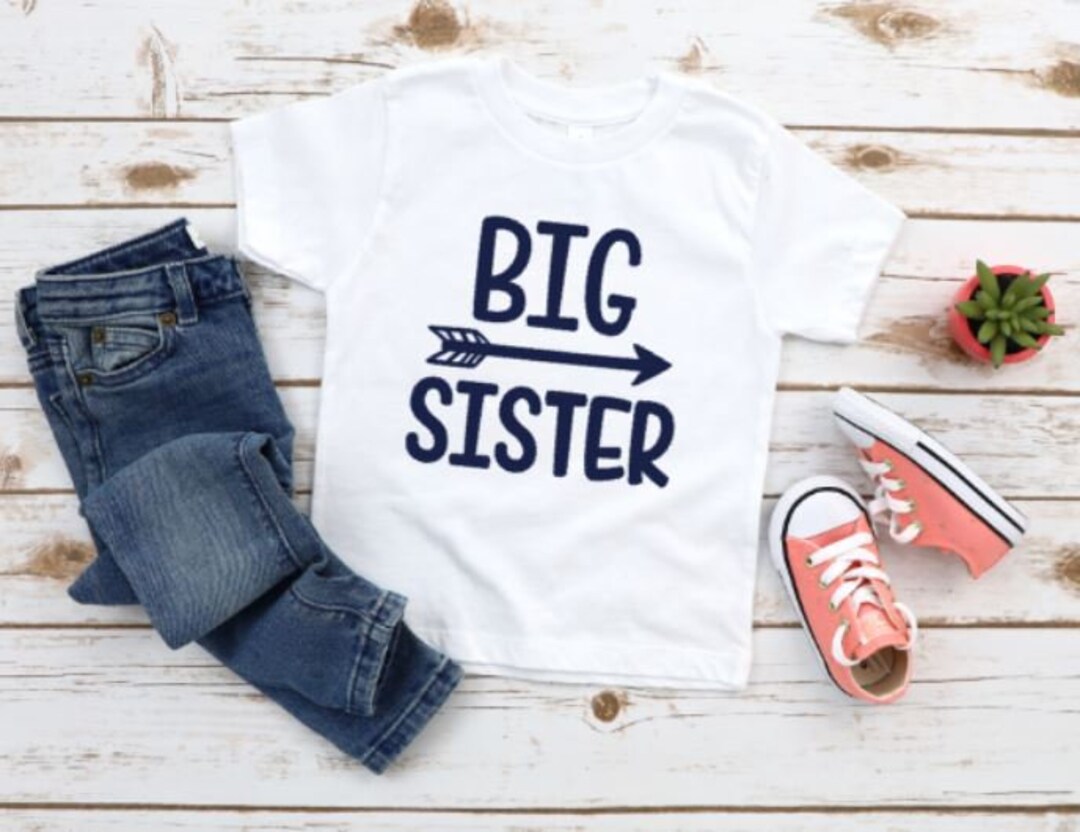 Big Sister Heat Transfer Vinyl Decal, Family,baby Sayings,sister, Girl ...