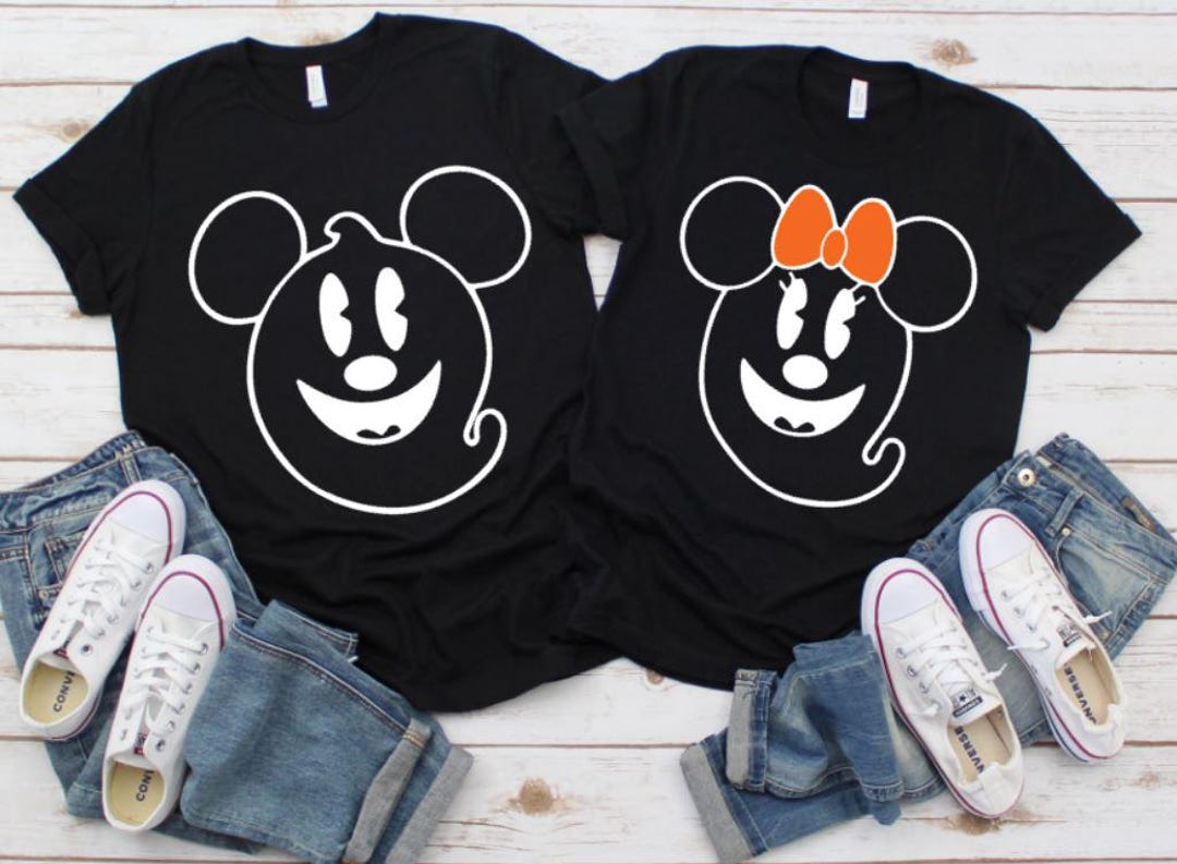Mickey and Minnie Ghost Heat Transfer Vinyl Decals, Mickey, Minnie ...