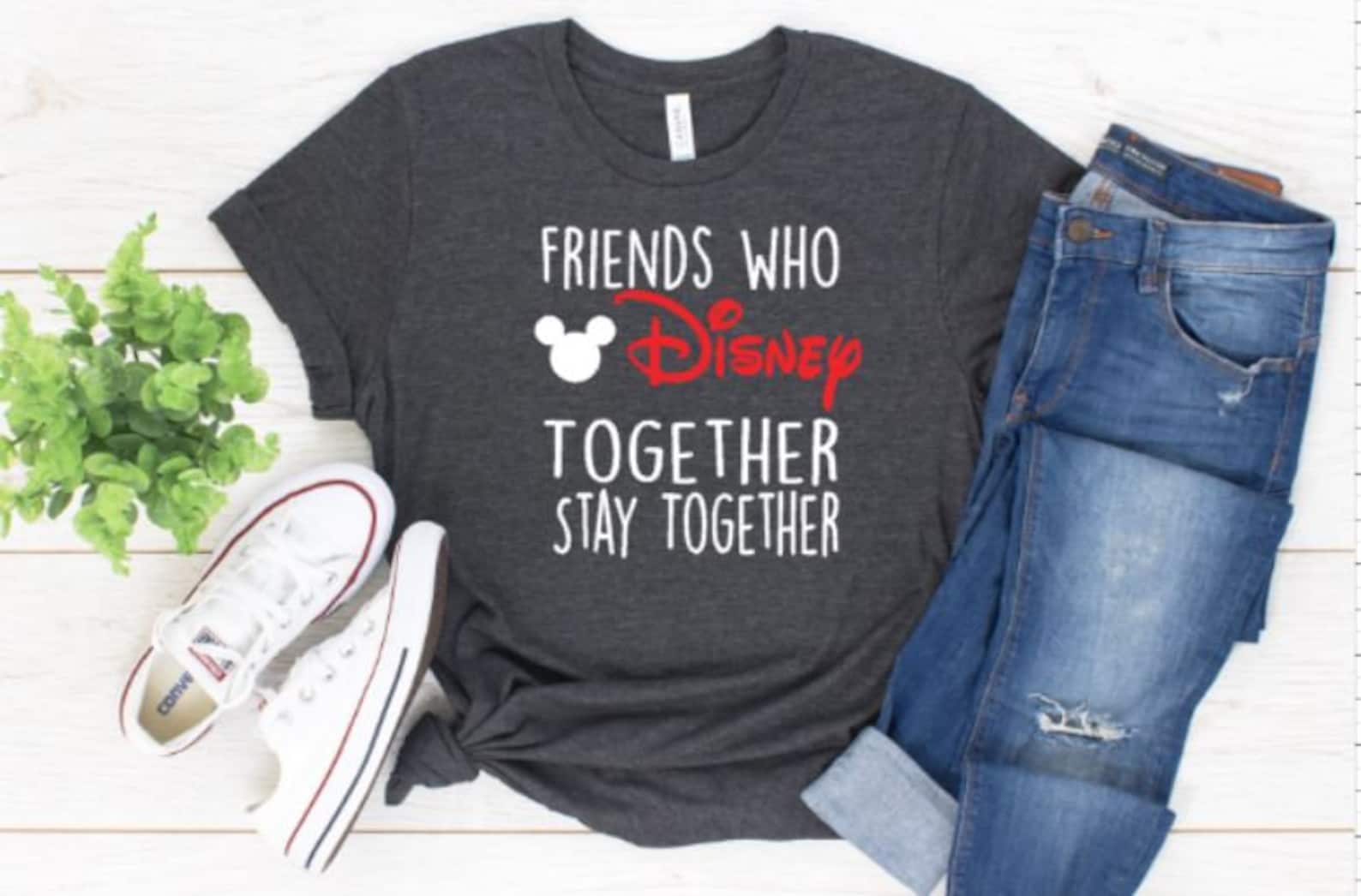 Disney Friends That Disney Together HTV Disney Trip Matching - Etsy