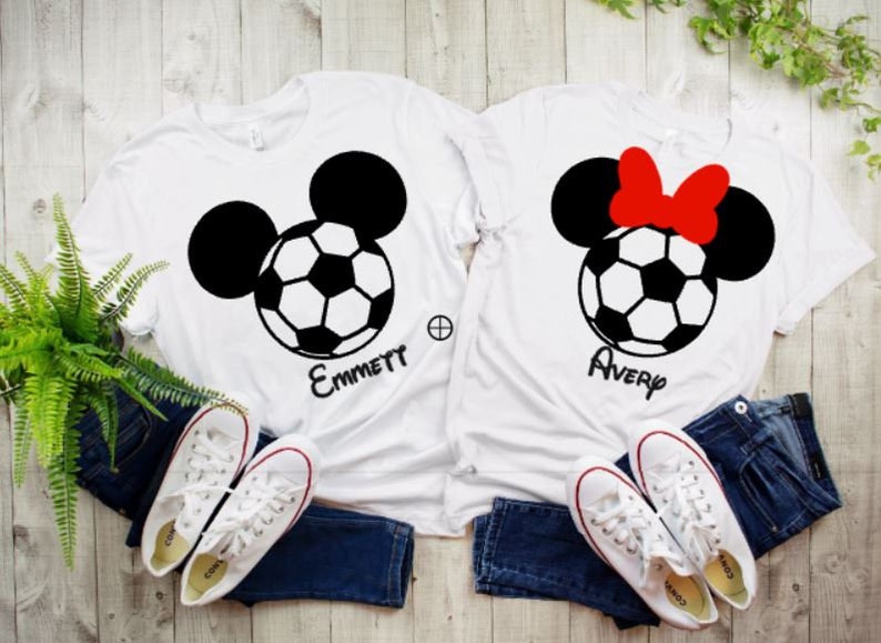 Disney Mickey and Minnie Soccer Htv, Disney Trip, Heat Transfer, Mickey ...