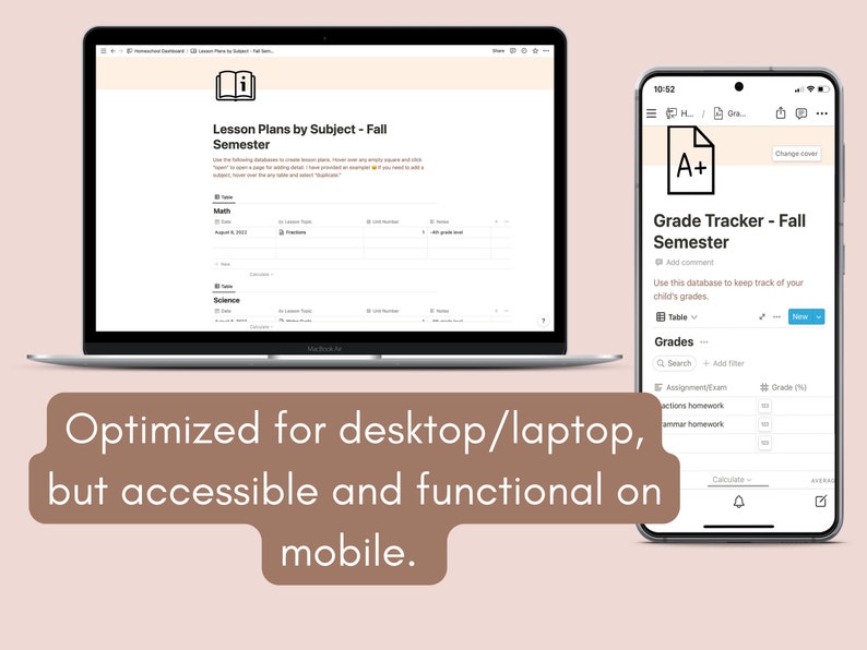 Minimalist Notion Homeschooling Template, Homeschool Planner ...