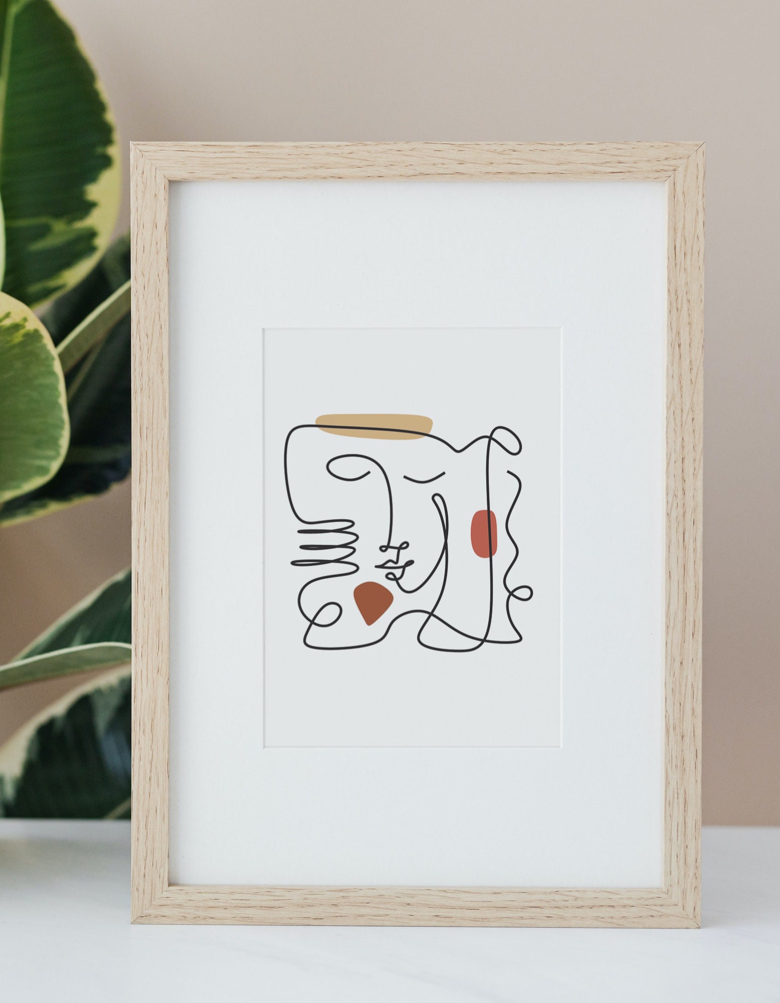 Set of Three Line Art Wall Prints Line Drawing Wall Decor - Etsy