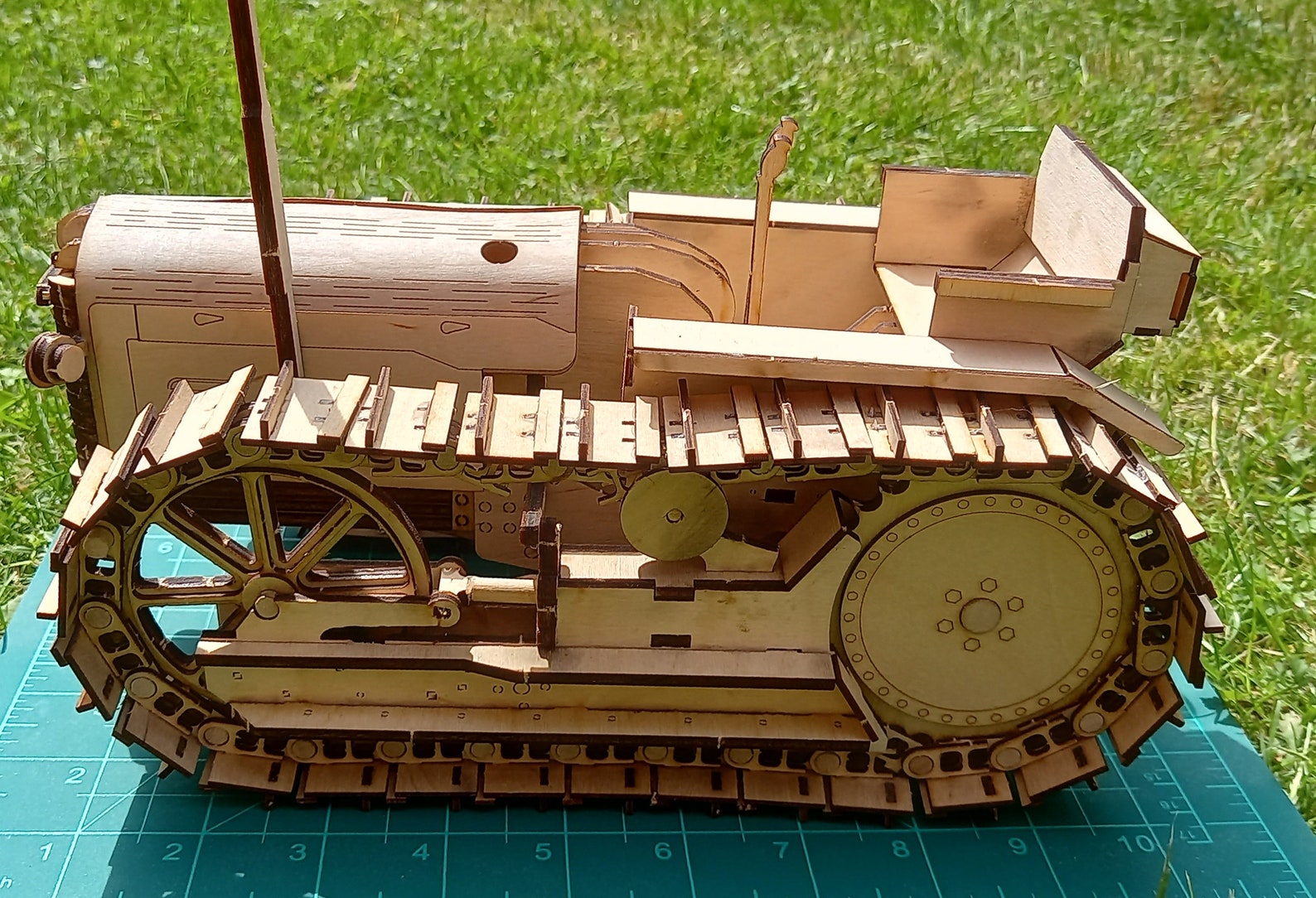 County Fordson Major 1954 Full Track Conversion 1/12 Scale Wooden Model ...