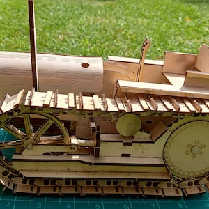 County Fordson Major 1954 Full Track Conversion 1/12 Scale Wooden Model ...