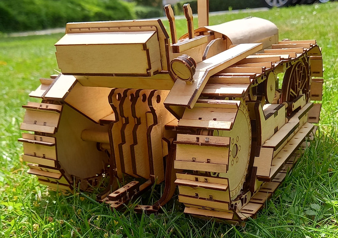 County Fordson Major 1954 Full Track Conversion 1/12 Scale Wooden Model ...