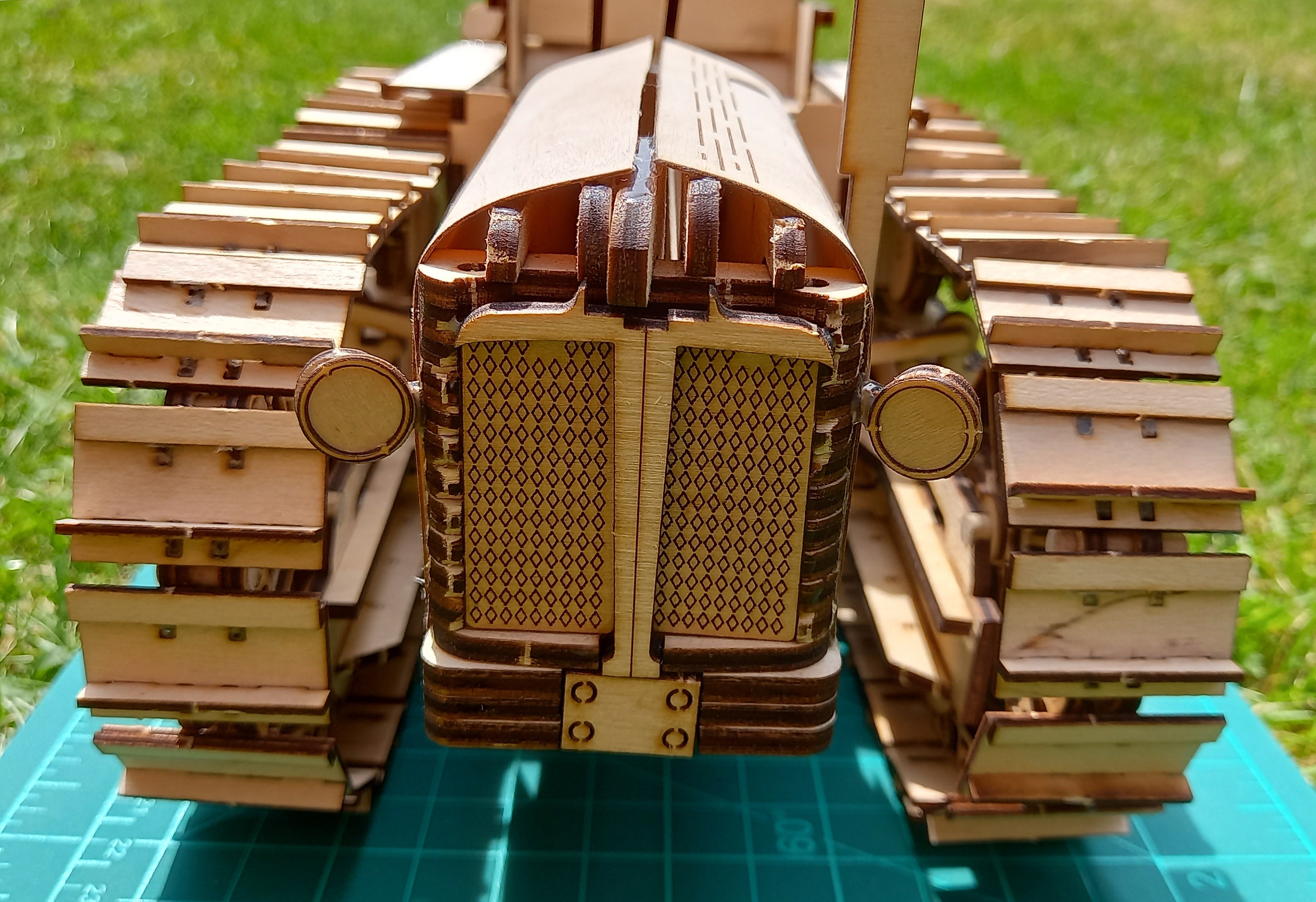 County Fordson Major 1954 Full Track Conversion 1/12 Scale Wooden Model ...