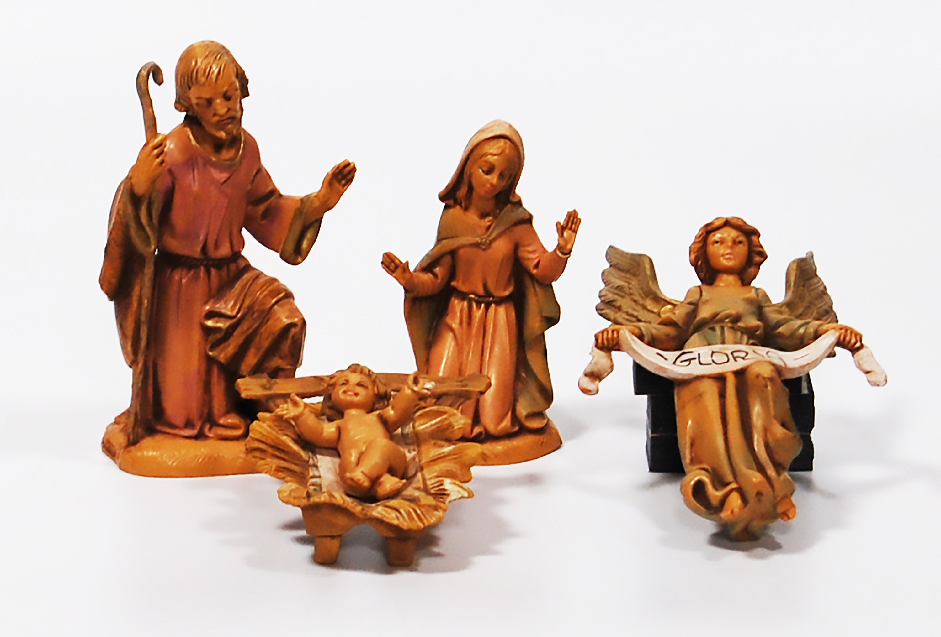 Fontanini Heirloom Nativity Moss and Bark Manger and Figurines - Etsy