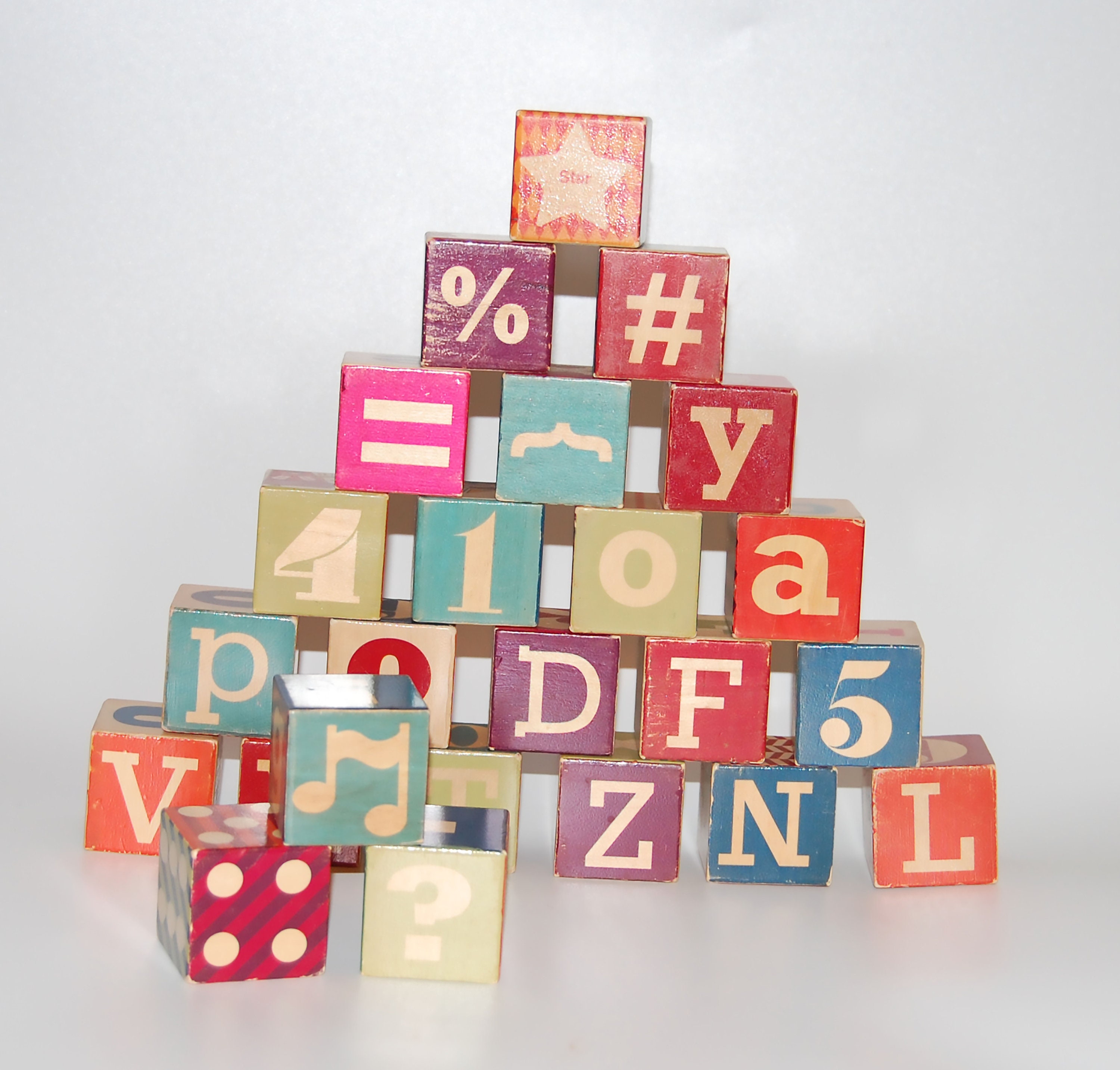 Maison Joseph Battat Set of 24 Wooden Blocks in a Wood Crate - Etsy