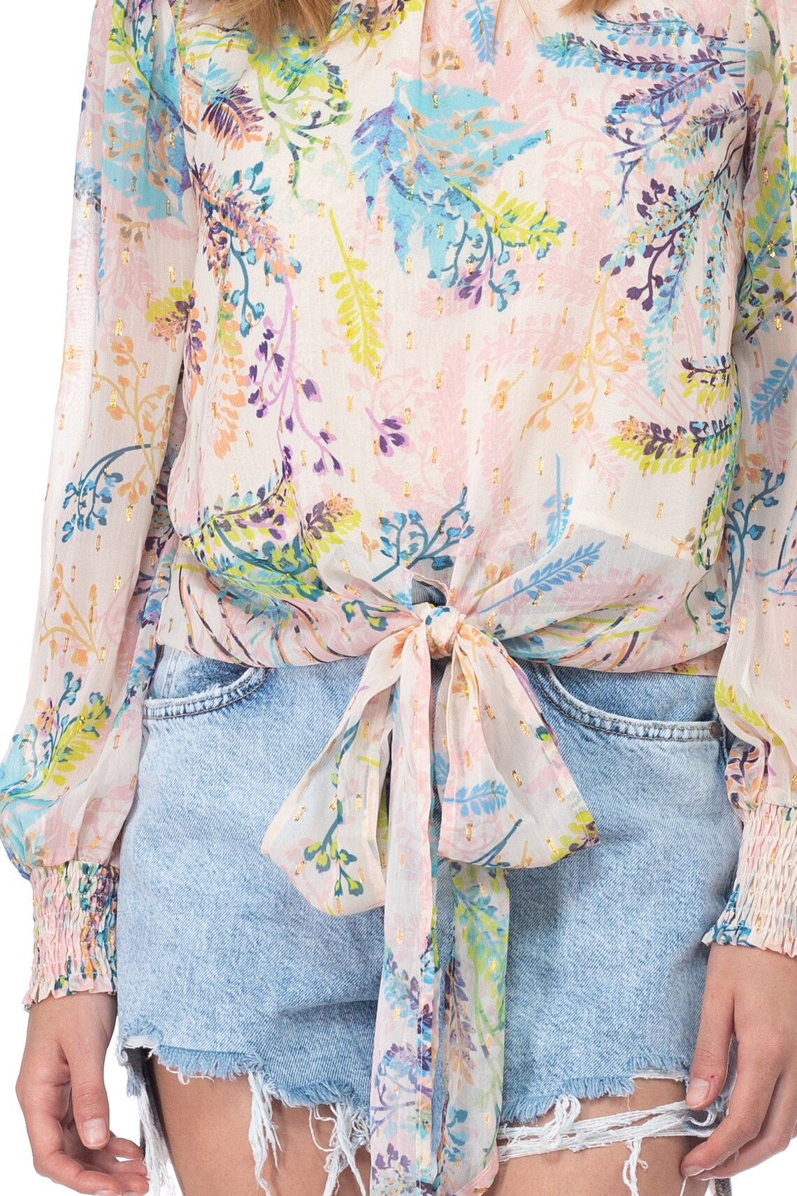 Printed Long Sleeved Turtle Neck Blouse - Etsy