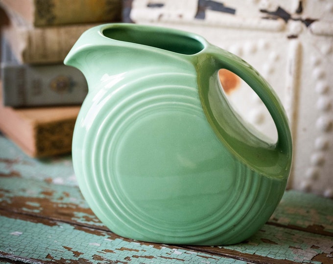 Small Seamist Green Fiesta Juice Pitcher, Discontinued Fiestaware Color ...