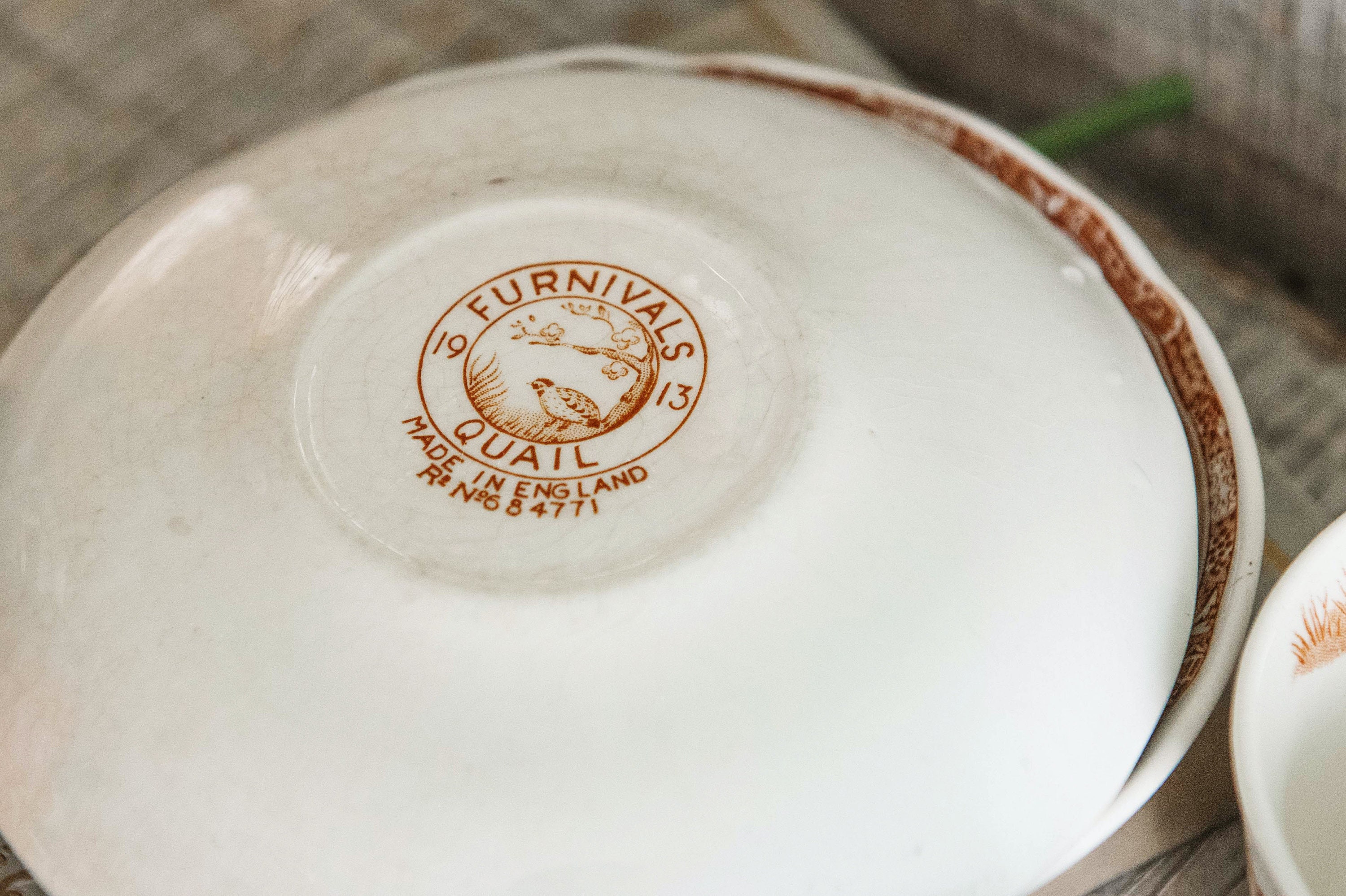 Two Furnivals Quail Tea Cups and Saucers a Pair of 1921 - Etsy