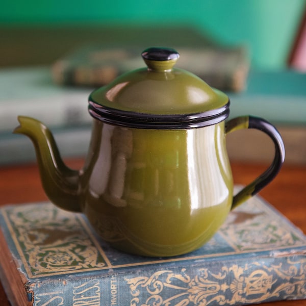 Enamelware Teapot - Etsy