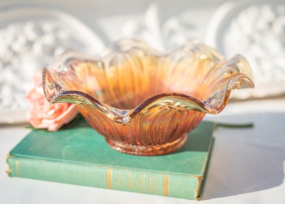 RARE Bartlett Collins Feathered Arrow No 914 Fluted Orange - Etsy