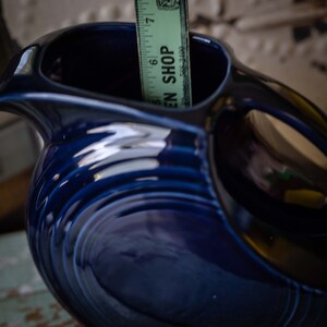 Large Cobalt Blue Fiesta Disc Pitcher, Post 1986 Version; Discontinued ...
