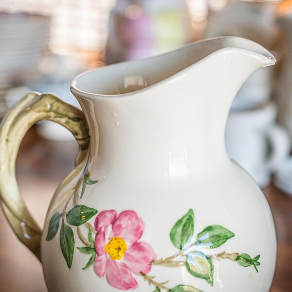 Pink Rose Pitcher - Etsy