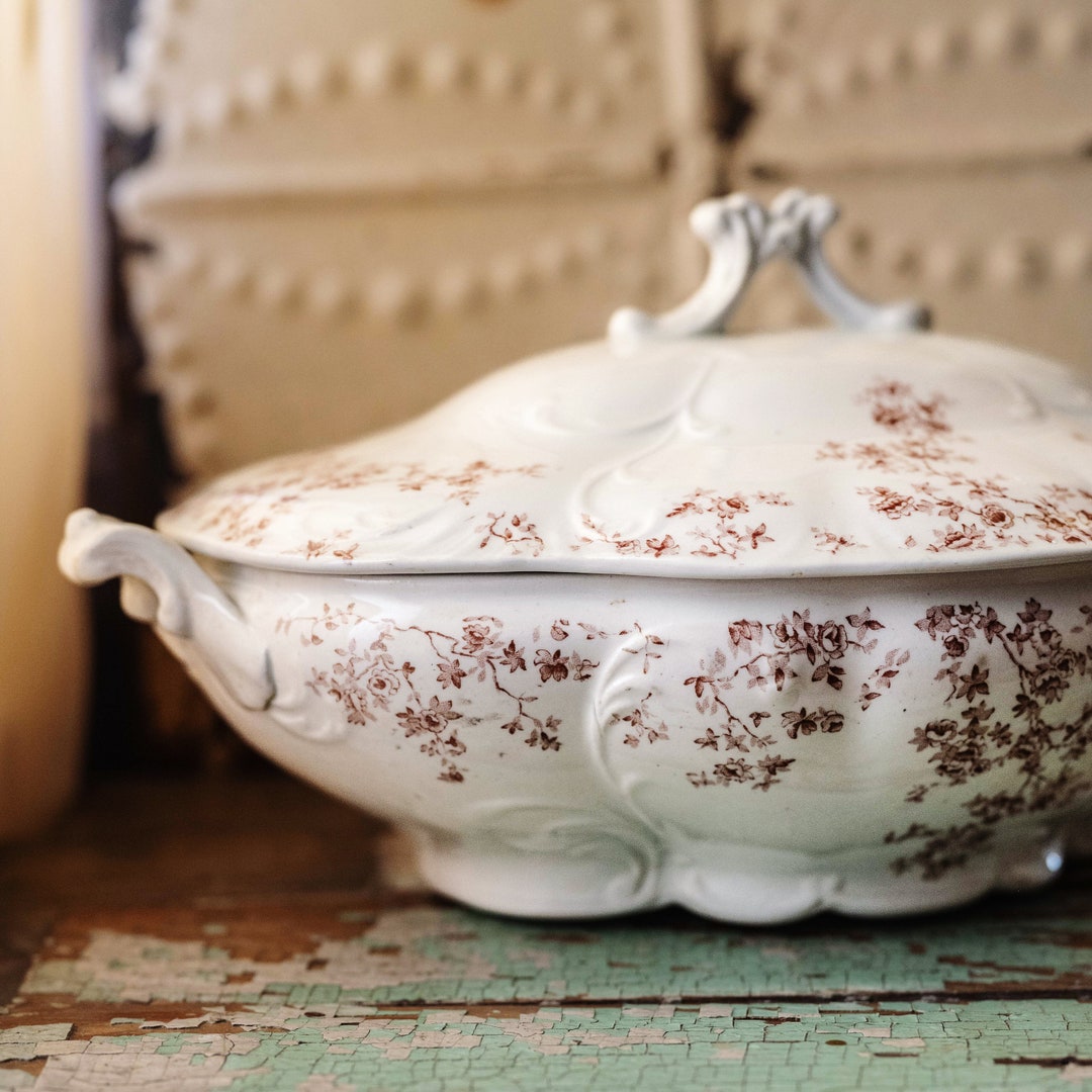 Transferware Ironstone Turneen, Late 1800s Grindley Serving Dish ...