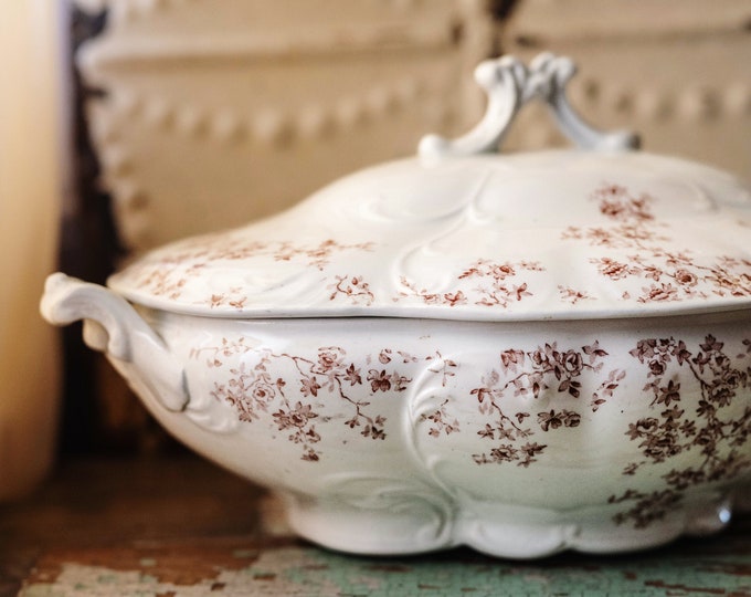 Transferware Ironstone Turneen, Late 1800s Grindley Serving Dish ...