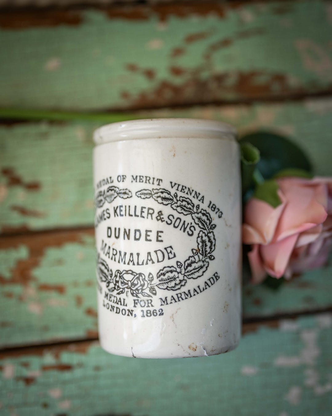 Antique Dundee Marmalade Pot, 4 Inch, James Keiller and Sons, Maling ...