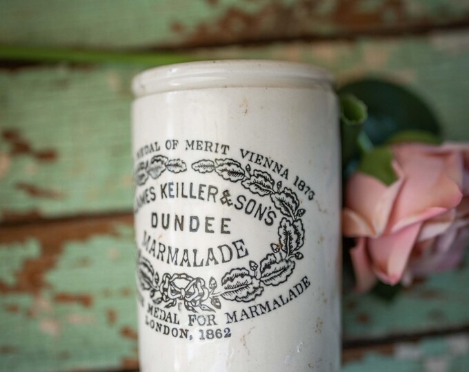Antique Dundee Marmalade Pot, 4 Inch, James Keiller and Sons, Maling ...