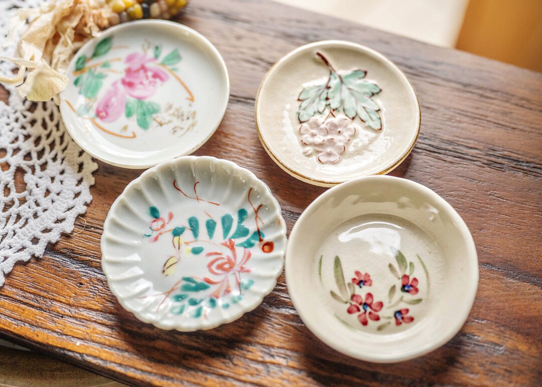 Four Very Different and a Bit Unusual Antique Butter Pats Mixed Set ...