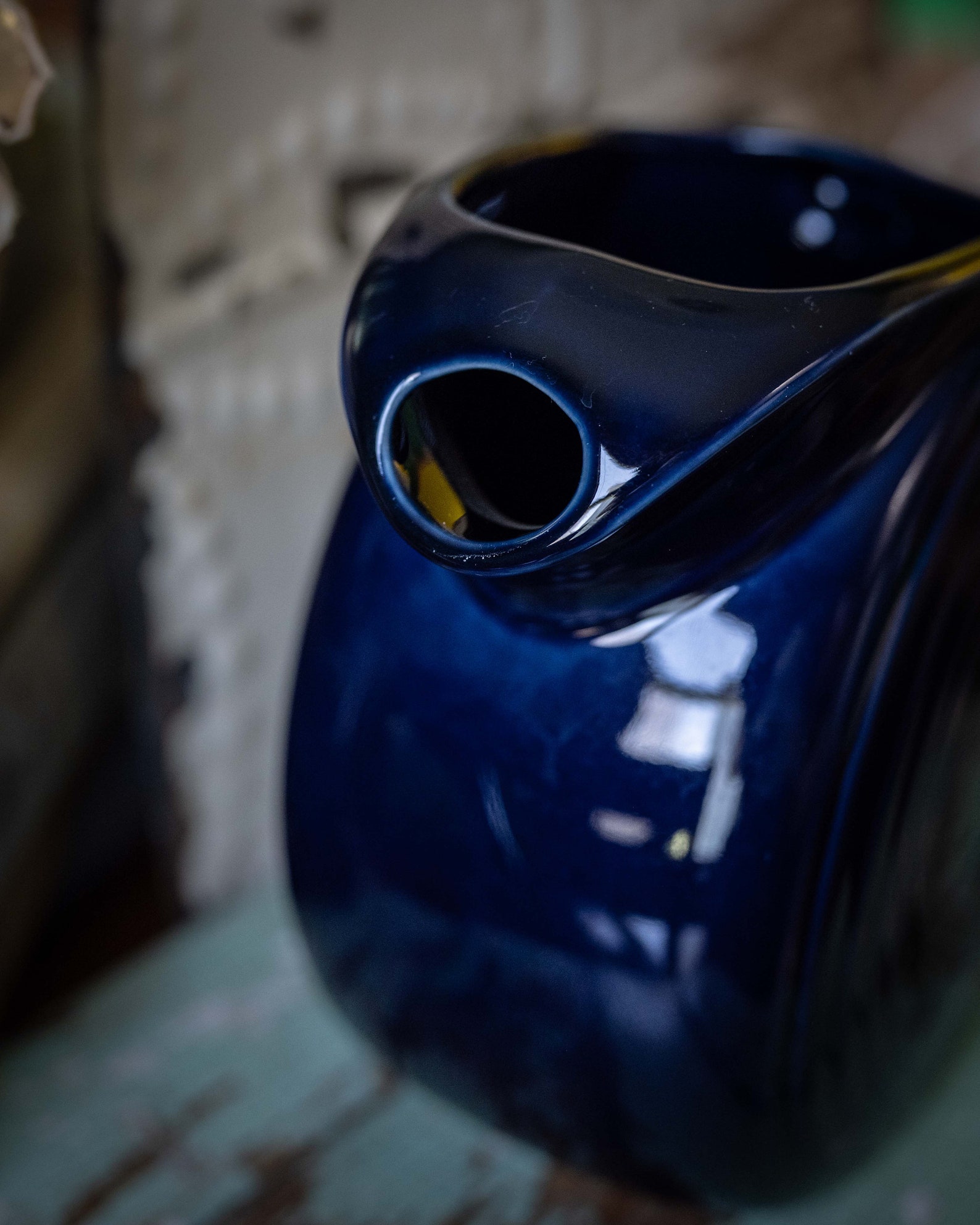 Large Cobalt Blue Fiesta Disc Pitcher, Post 1986 Version; Discontinued ...