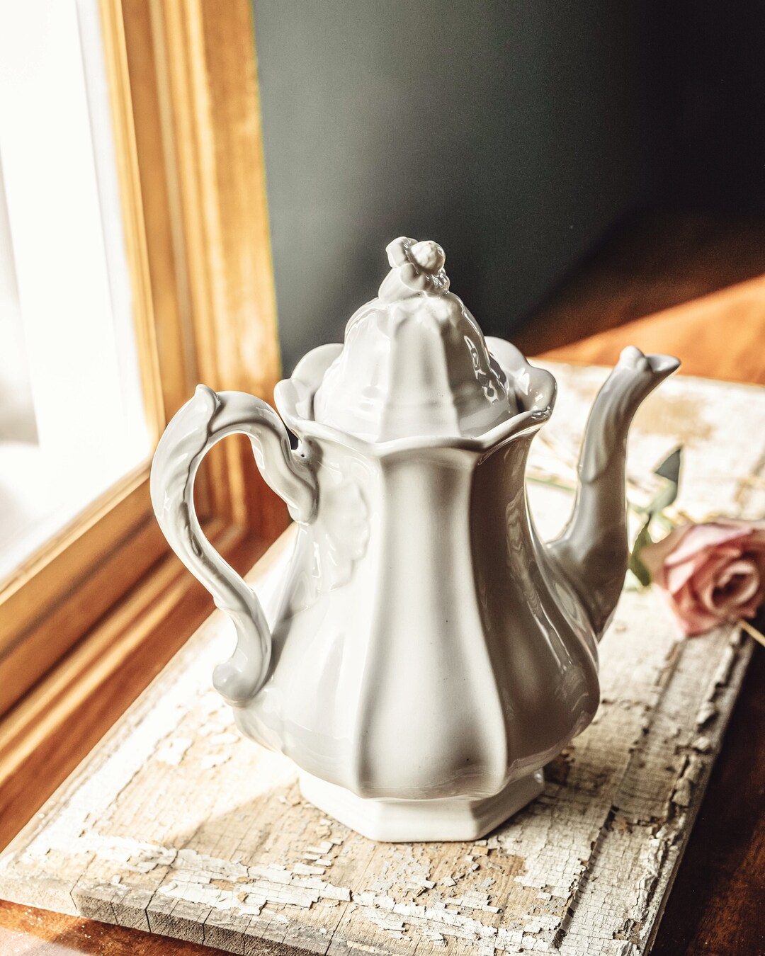 Rare Portland Shape Ironstone Teapot Coffee Pot - Elsmore & Forster ...