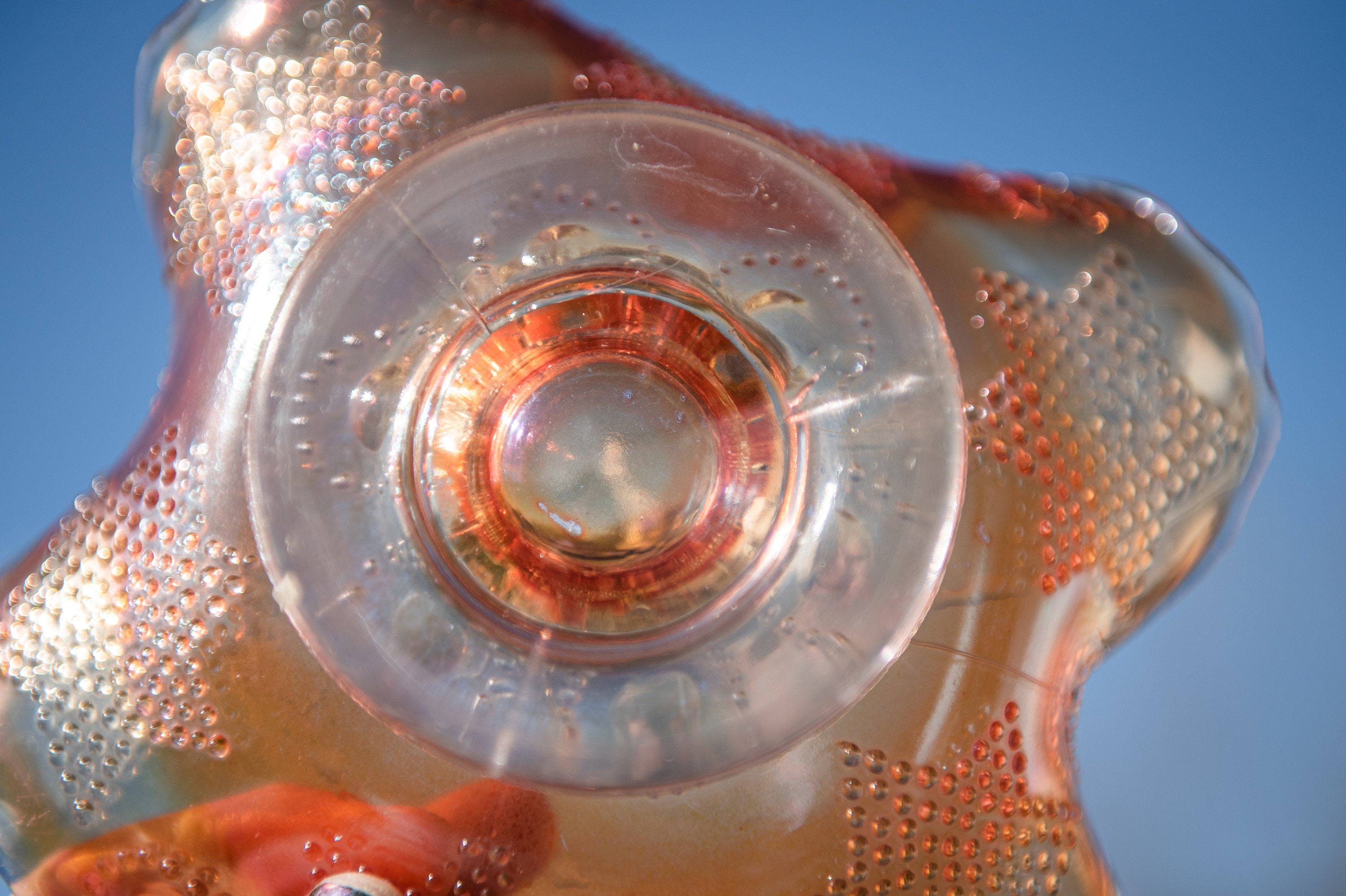 Fenton beaded Moon and Stars Ruffled Bowl Antique | Etsy