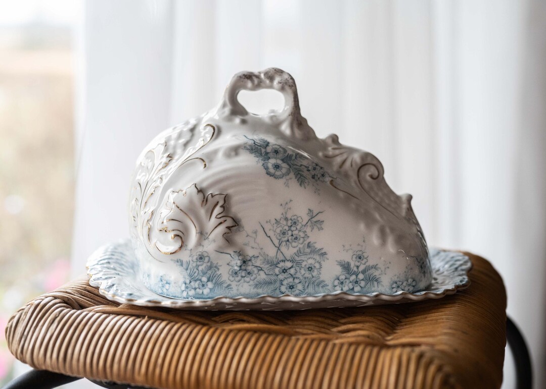 Victorian Cheese Server / Dish / Dome / Cover; Lovely, Shabby Chic ...