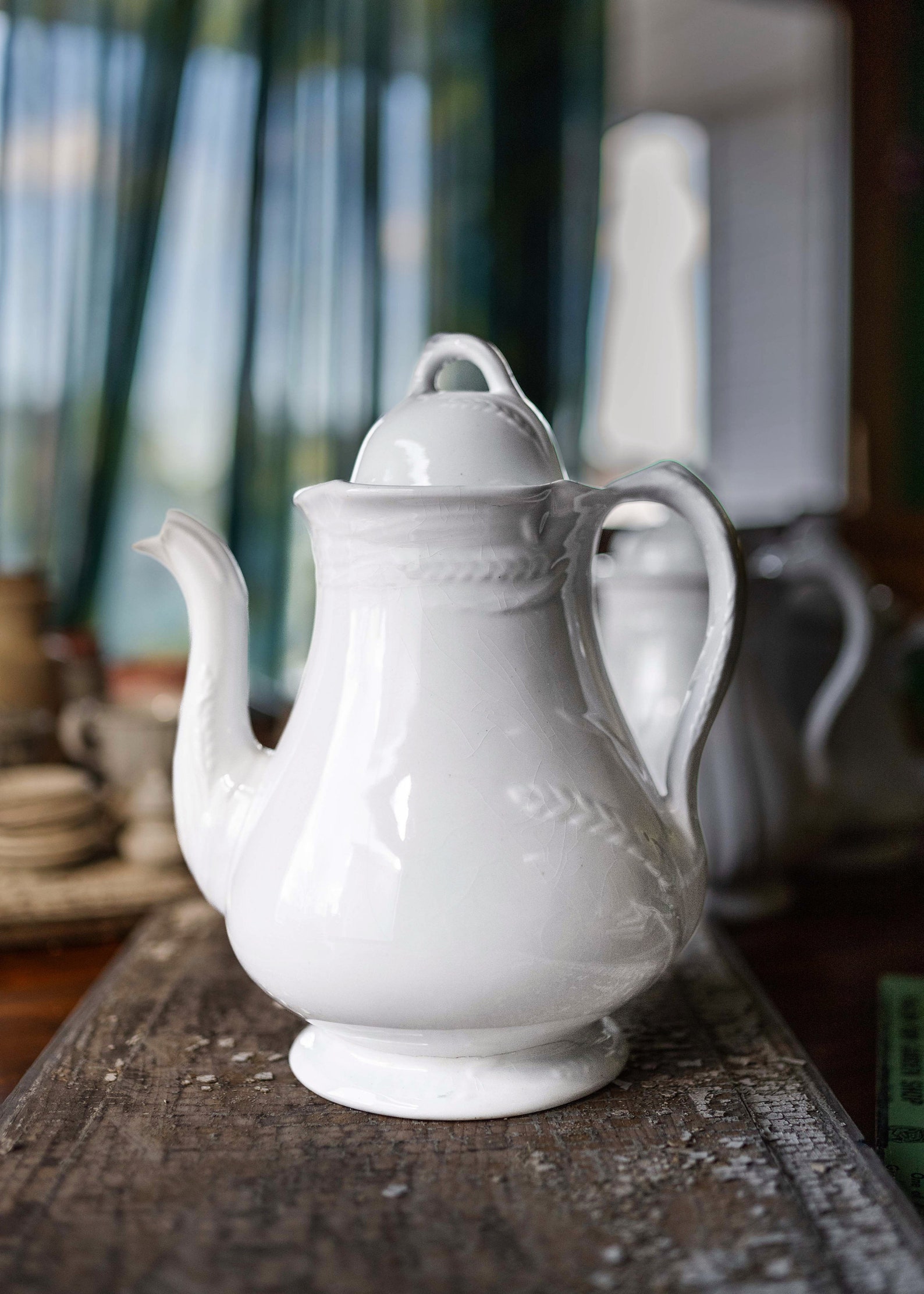 RARE Jacob Furnival Ironstone Teapot; Wheat Shape / 19th Century ...