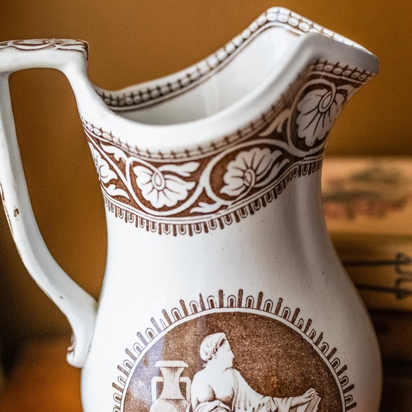 Transferware Pitcher - Etsy