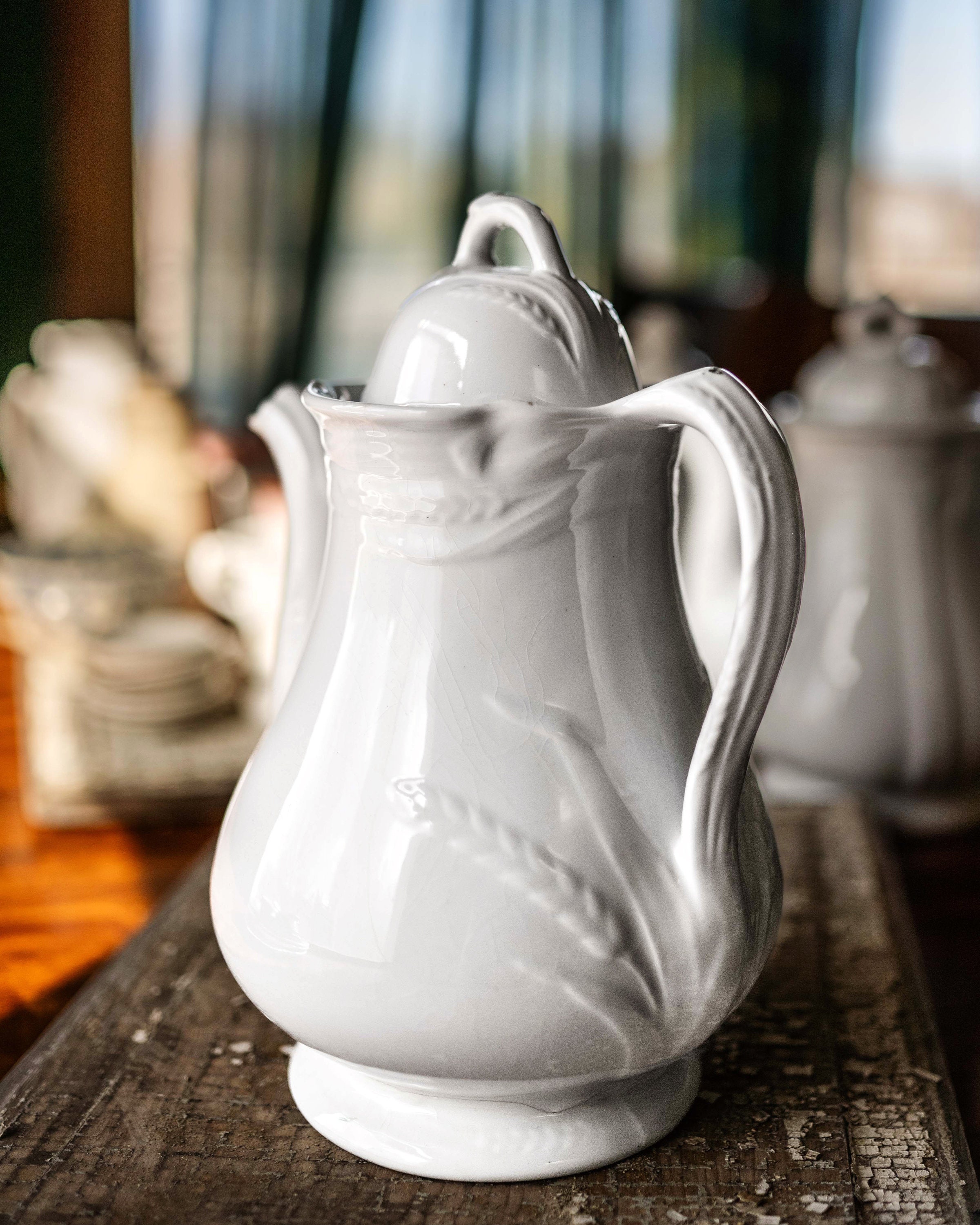 RARE Jacob Furnival Ironstone Teapot; Wheat Shape / 19th Century ...