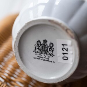 Large Antique Ironstone Pitcher, Wheat Pattern, English, Turner and ...