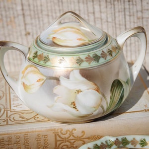 Antique RS Germany Tea Set; Lovely Tea Pot, Sugar and Interestingly ...