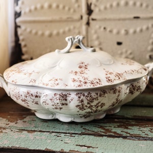 Transferware Ironstone Turneen, Late 1800s Grindley Serving Dish ...
