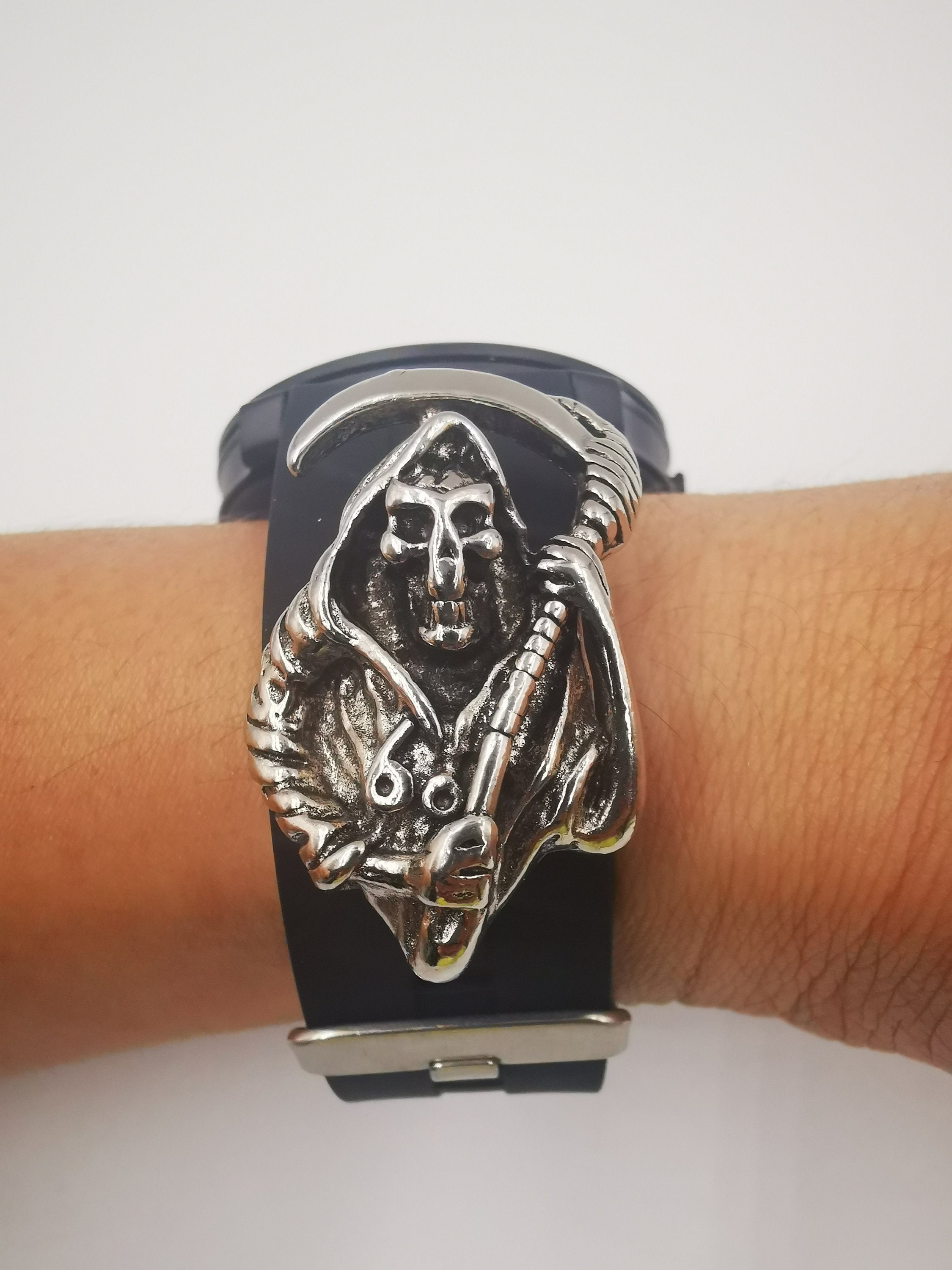 Gothic Vintage Grim Reaper Scythe Apple Watch Charm Stud Band | Etsy