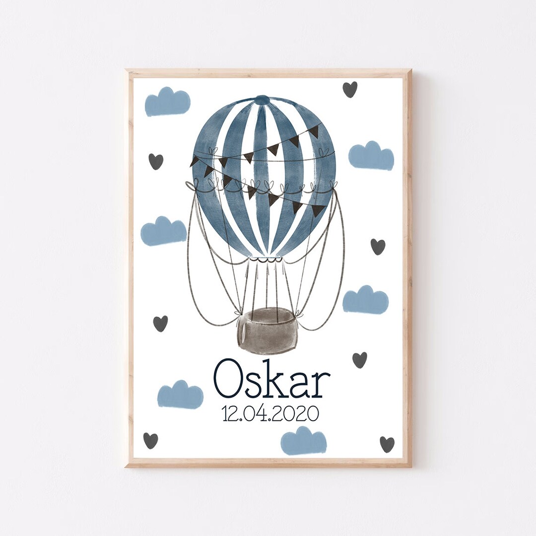 Poster Balloon A4 A3 Children's Poster Poster Children's Room Poster ...