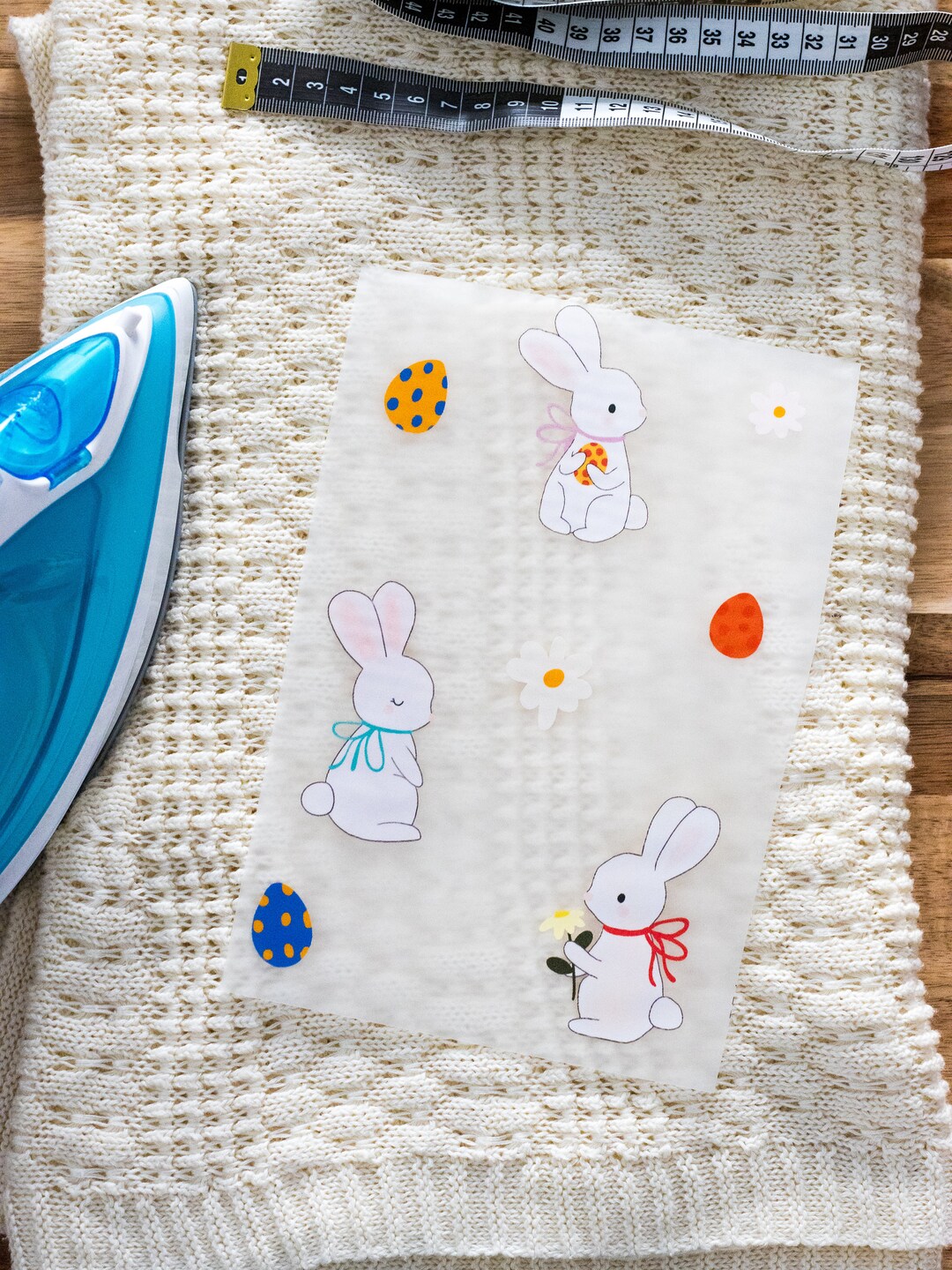 Iron-on Pictures Bunnies Easter in A5 Set Iron-on Patches Pictures to ...