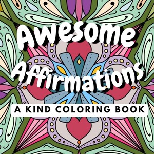 Printable Daily Affirmations Coloring Book Positive Affirmations ...