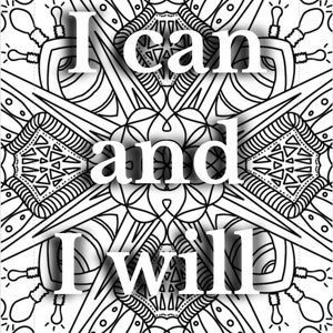 Printable Daily Affirmations Coloring Book Positive Affirmations ...