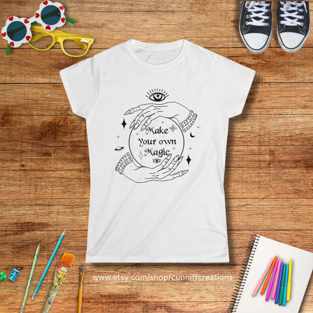 Witch Aesthetic Shirt | Make Your Own Magic | Unique Magical Women's T ...