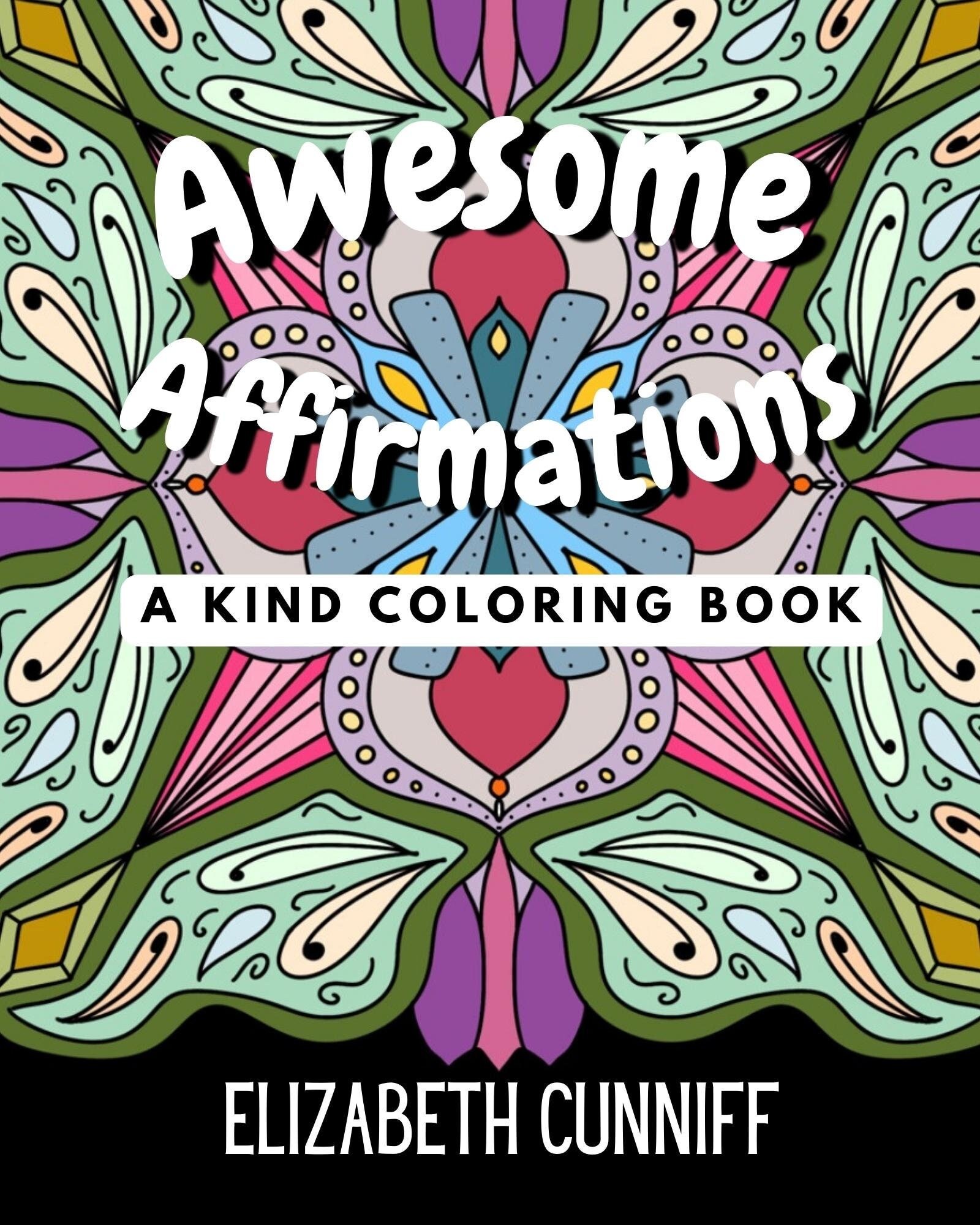 Printable Daily Affirmations Coloring Book Positive Affirmations ...