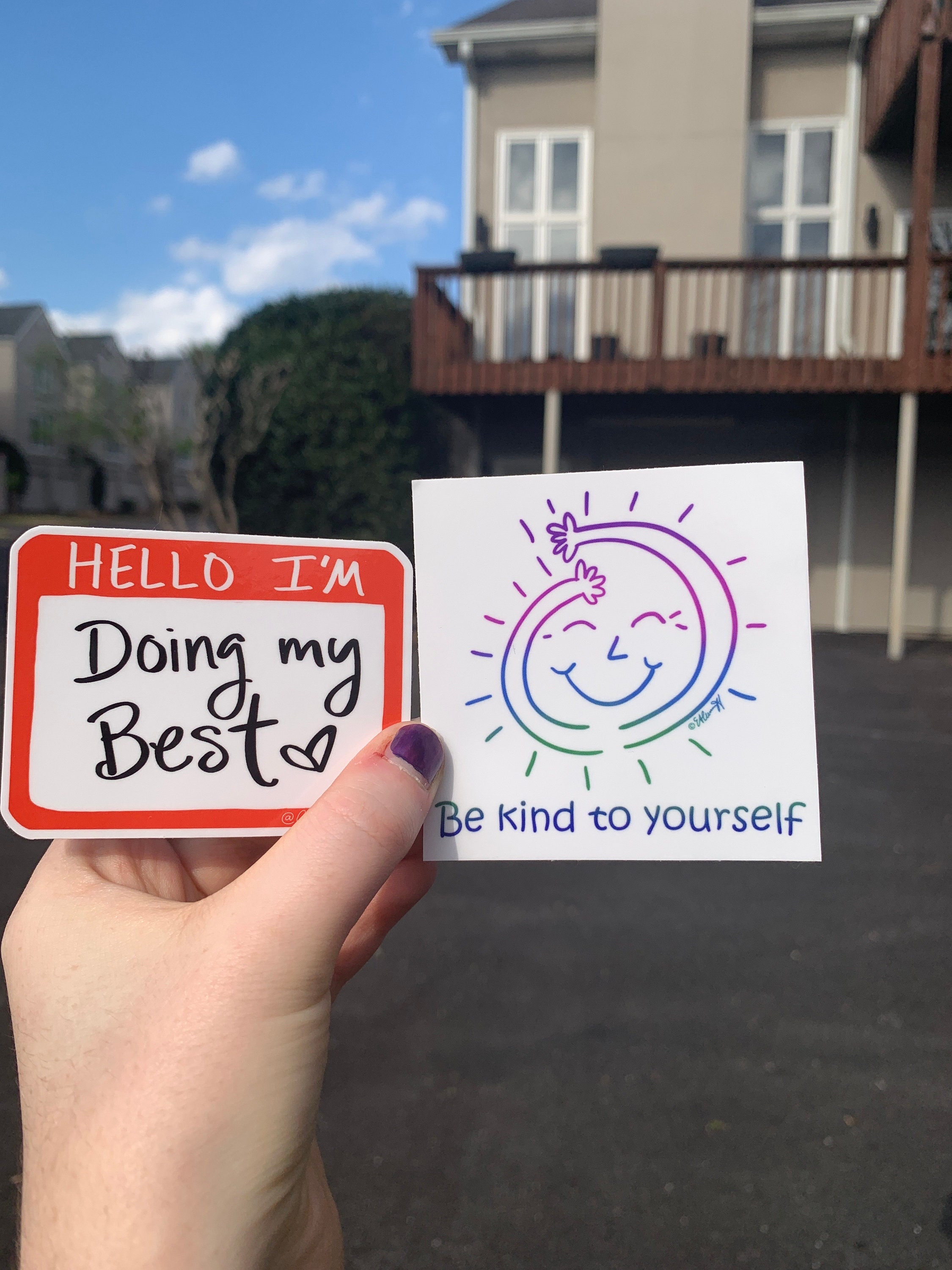 Motivational Name Tag Sticker for Hydro Flasks, Laptops, Cars | Doing ...