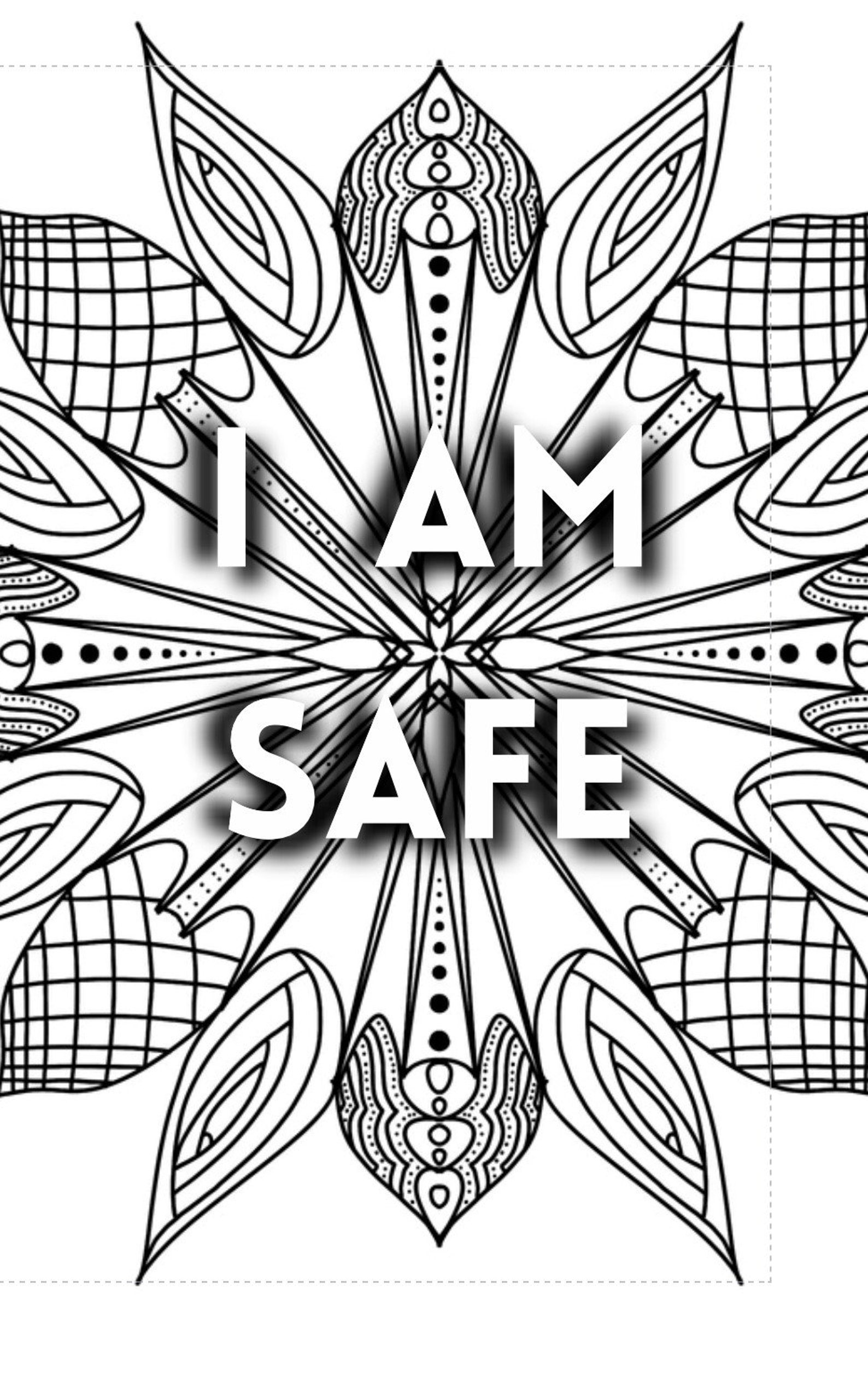 Printable Daily Affirmations Coloring Book Positive Affirmations ...