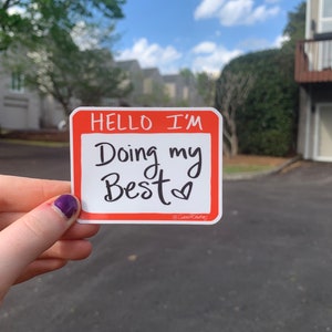 Motivational Name Tag Sticker for Hydro Flasks Laptops Cars - Etsy